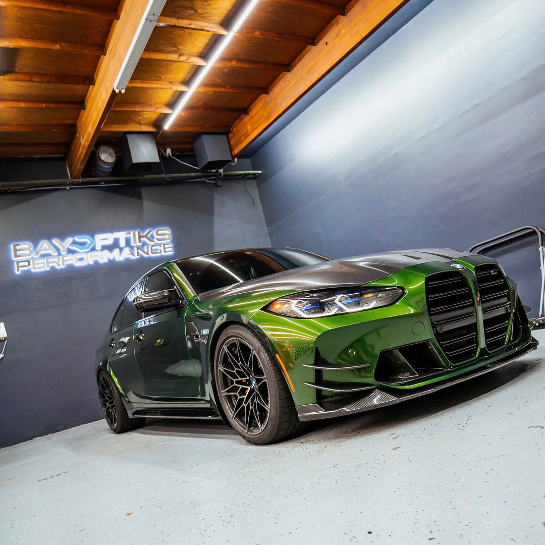 2021+ BMW M3 M4 ACS Style Carbon Fiber Front Bumper Canards | Black Ops Auto Works