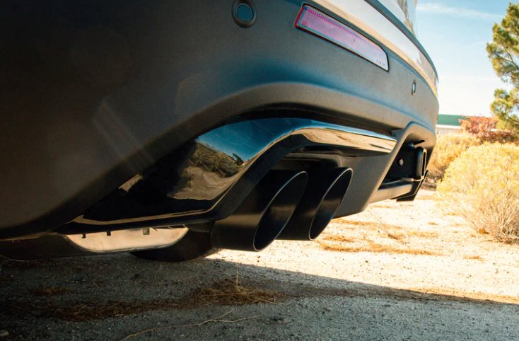 2020+ Explorer ST - 2.5" Mid Pipe Back Exhaust - Coated Tips | Black ...