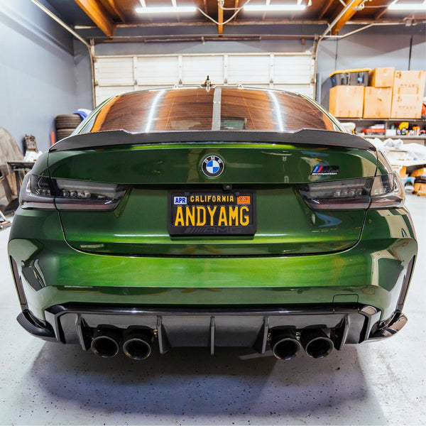 2021-Present BMW M3 M4 M Performance Style Carbon Fiber Rear Diffuser ...