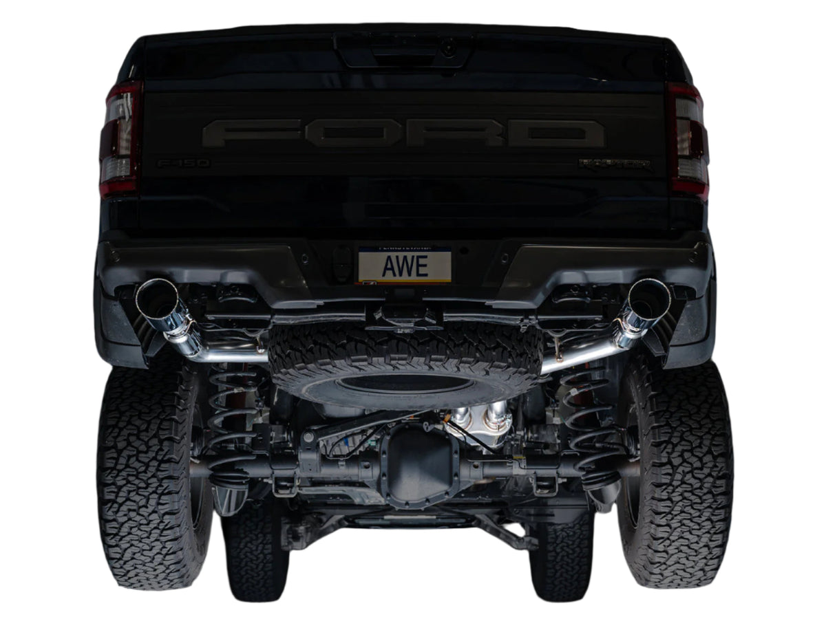 AWE Gen 3 Raptor SwitchPath Exhaust - Chrome Silver Tips – Black Ops ...