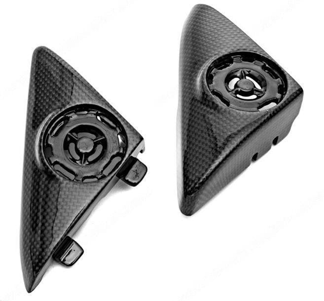 Carbon Fiber OEM Tweeter Covers - Ferrari 360 – Black Ops Auto Works