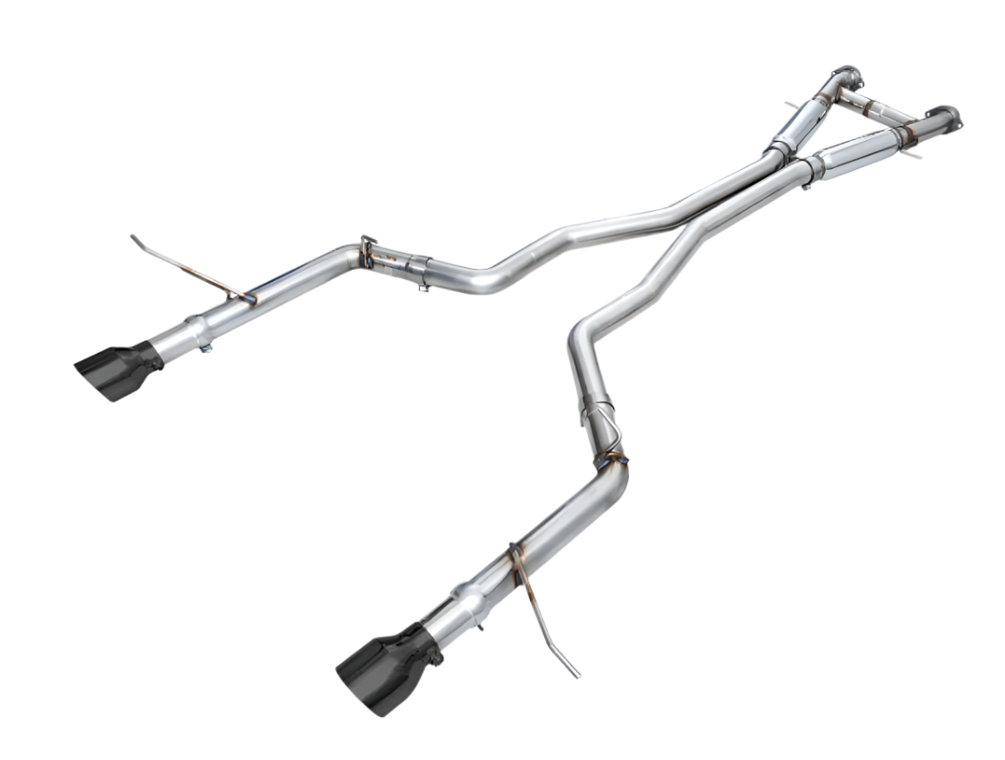AWE Track Edition Exhaust for 18-25 Durango SRT & Hellcat - Black Tips ...