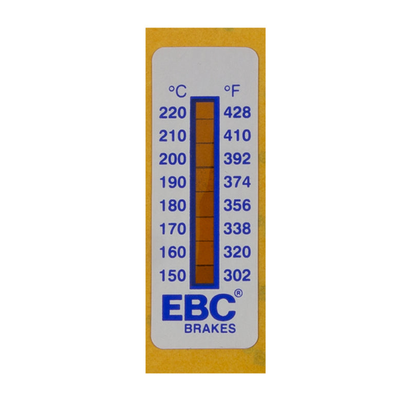 EBC TS001 Caliper Temperature Strips 8-Pack - Brake Monitoring – Black ...