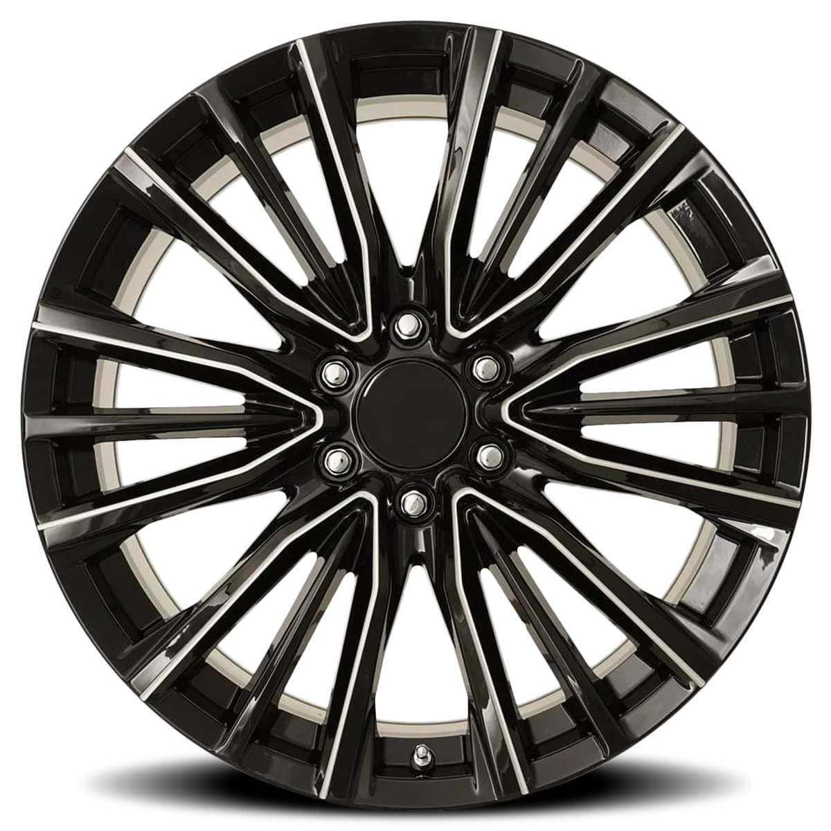 Factory Reproductions FR 205 Platinum V Replica BM 24x10 +28 6x139.7mm ...