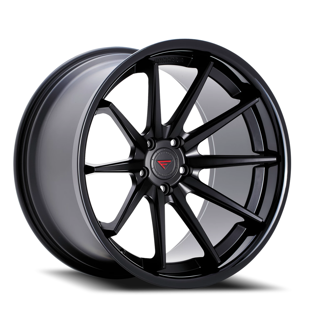 Ferrada FR4 MB 19x10.5 +25 5x114mm 73.1mm Matte Black Gloss Black Lip ...