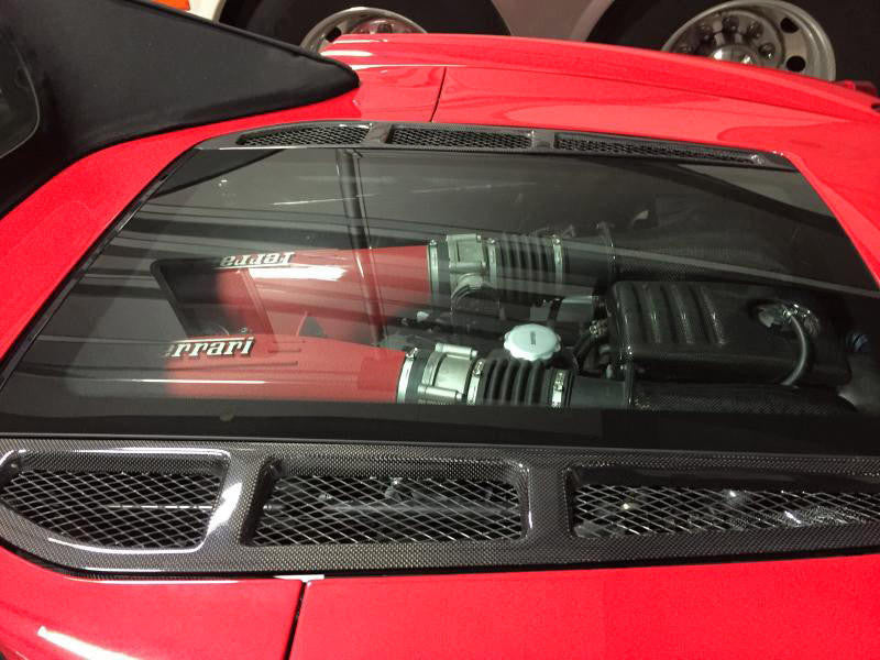 Carbon Fiber Spider Rear Window Louvers - Ferrari 360 Spider – Black ...