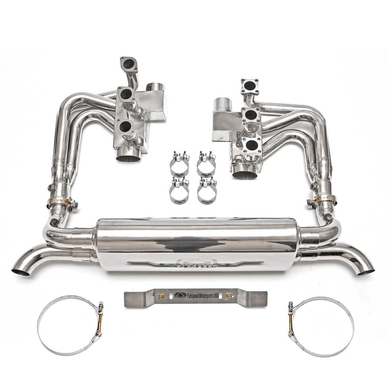 Fabspeed 1994-1998 Porsche 993 Carrera RSR Header Muffler Kit – Black ...