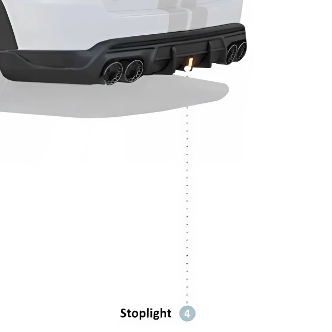 Renegade Dodge Durango (2018–2025) Rear Diffuser F1 Stop Light – Black ...