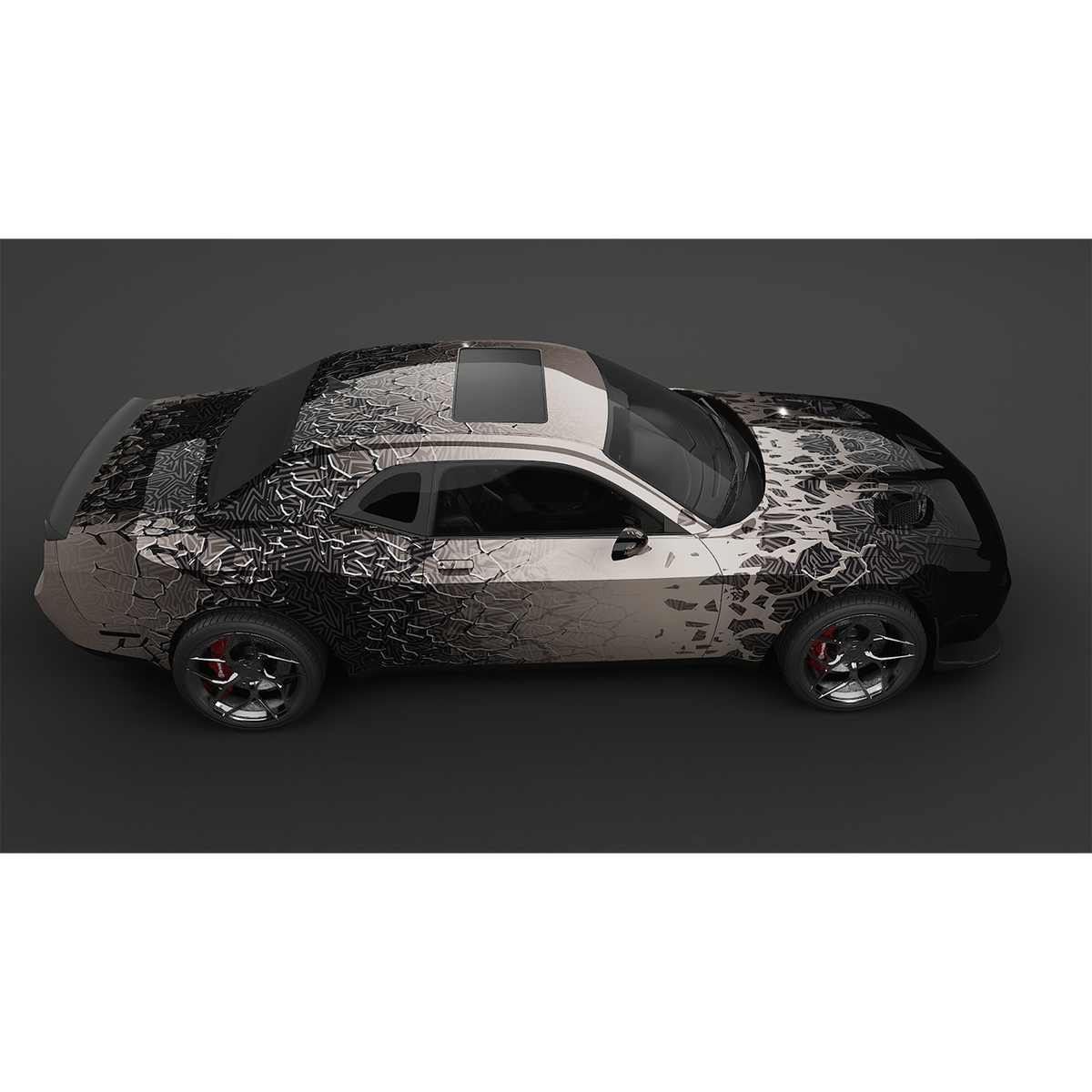Vinyl Car Wrap Film - Shattered Illusions (Grey) – Black Ops Auto Works