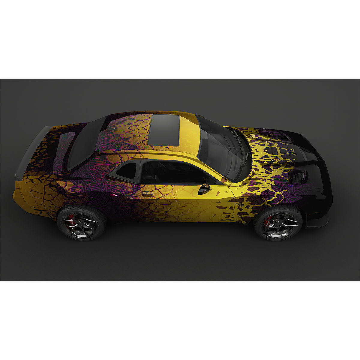 Vinyl Car Wrap Film - Shattered Illusions (Orange) – Black Ops Auto Works