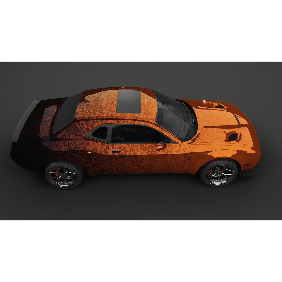 Vinyl Car Wrap Film - Skullyard (Orange) – Black Ops Auto Works