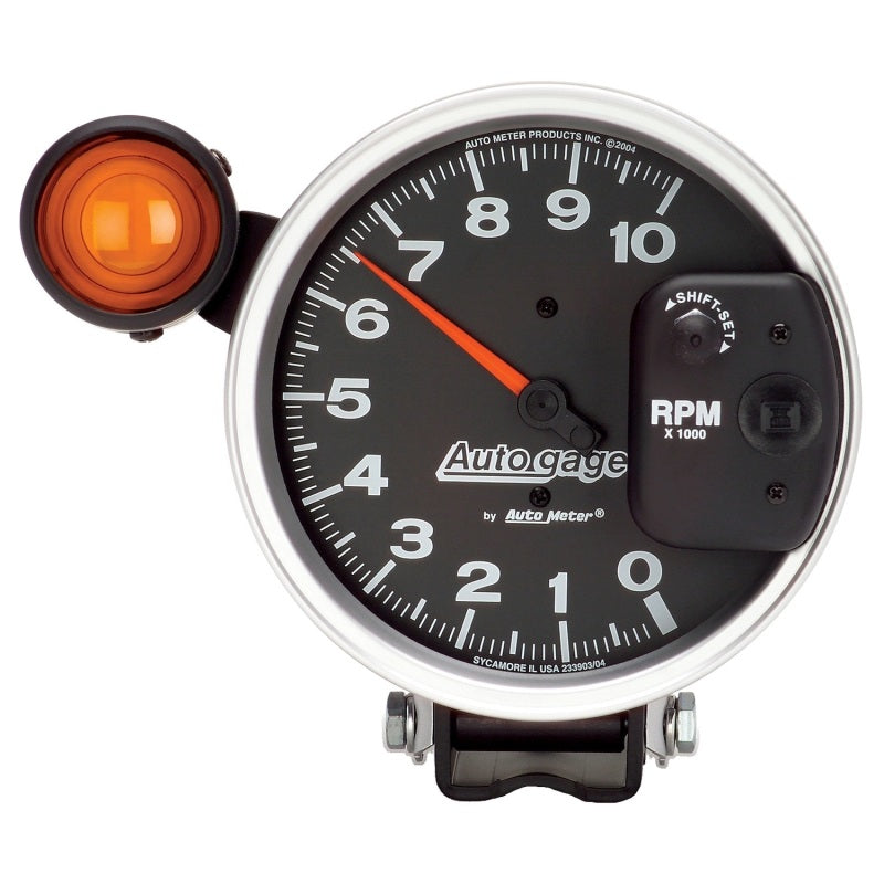 Autometer 5 inch 10,000 RPM Monster Shift Lite Pedestal Tachometer ...