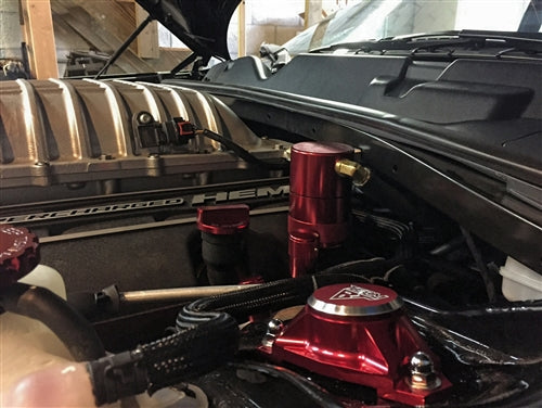 Billet Technology Crank Case Over Flow Catch Can Dodge Hellcat Challen