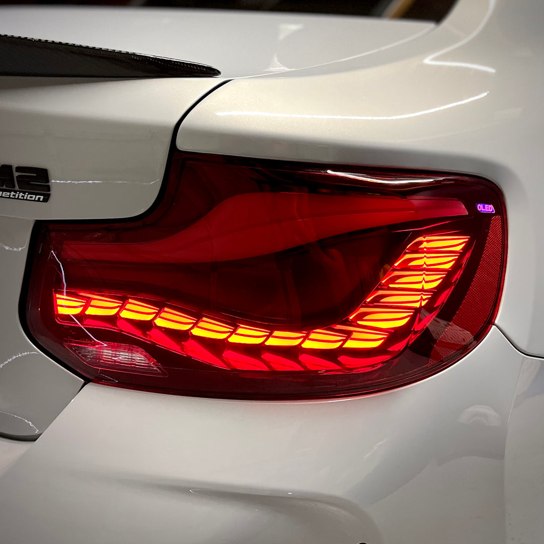 BMW M2 2 Series 2014-21 Sequential OLED GTS Style Taillights | Black ...