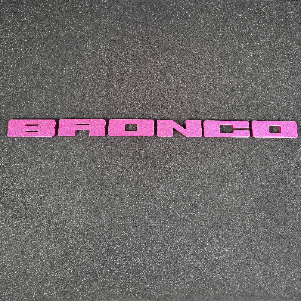 Bronco Grille Letter Covers - OEM Color Matched – Black Ops Auto Works