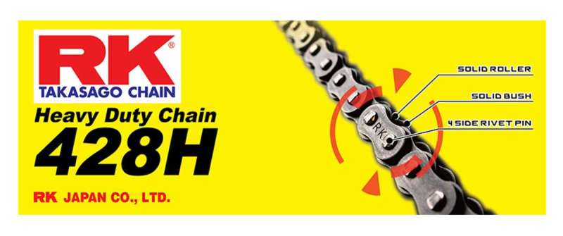 RK Chain RK-M 428H-136L - Natural – Black Ops Auto Works