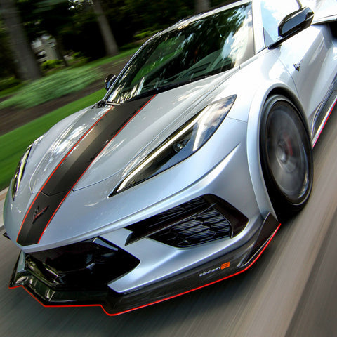 Chevrolet Corvette C8 Carbon Fiber Front Splitter – Black Ops Auto Works