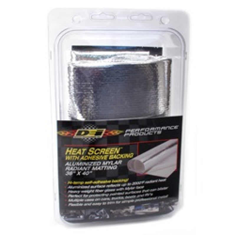 DEI Heat Screen 36in x 40in - Mylar Radiant Glass Fiber Matting | Black ...
