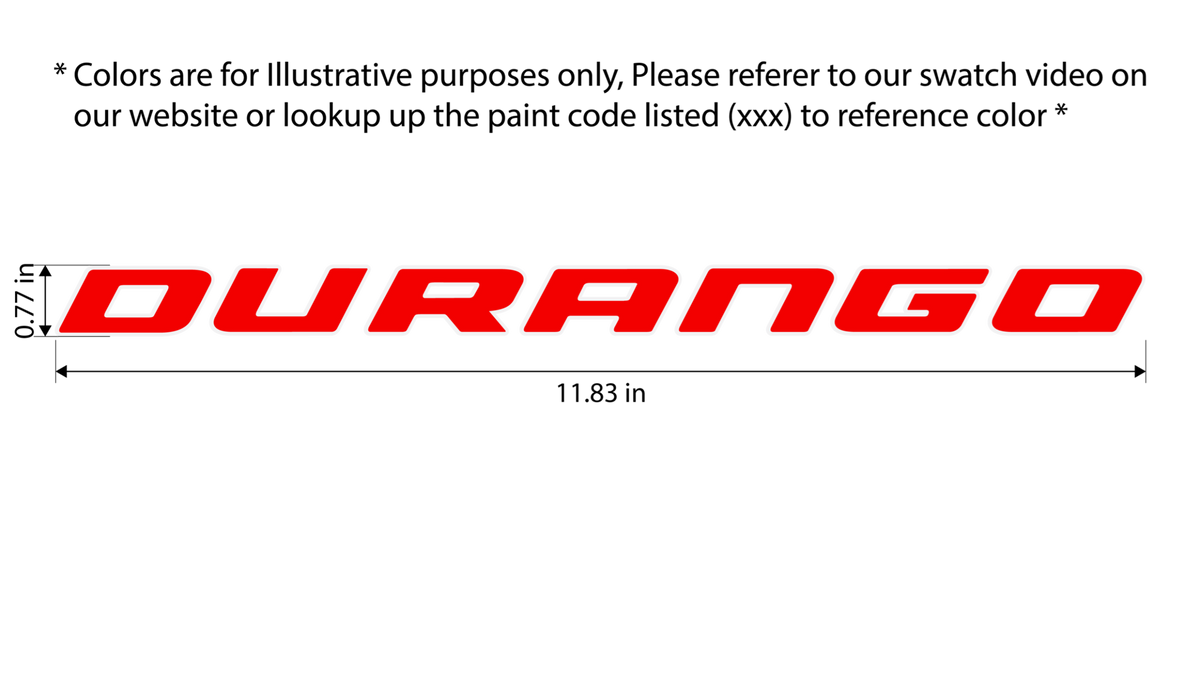 Custom Color-Matched DURANGO Rear Badge Emblem Dodge Durango – Black ...