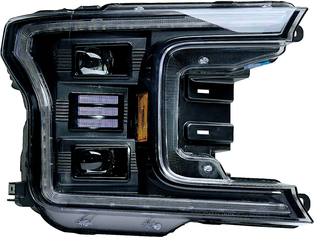 Essential Series LED Projector Headlights w/ LED DRL 18-20 Ford F-150 ...