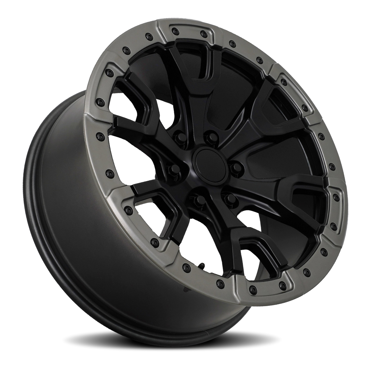 Ford Raptor Replica Wheels Satin Black/Gray Ring Factory Reproductions ...