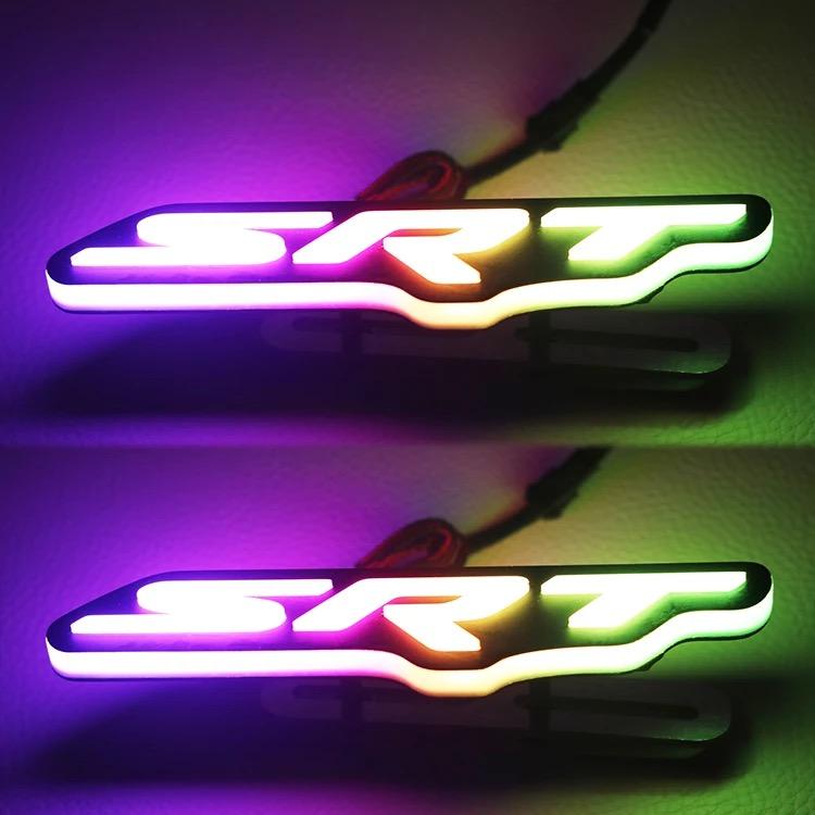 SRT LED Grill Emblem Badge Multicolor – Black Ops Auto Works