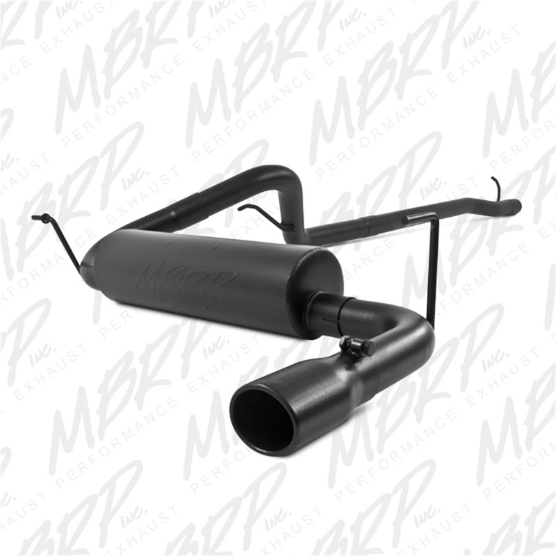 MBRP 12 Jeep Wrangler/ Rubicon 3.6L Cat Back Single Rear Exit Black ...