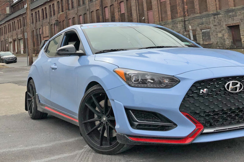 Rally Armor 19-22 Hyundai Veloster N Black UR Mud Flap w/ Silver Logo ...