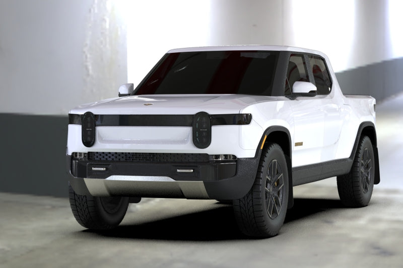 Rally Armor 2022 Rivian R1T Black UR Mud Flap w/ Dark Grey Logo – Black ...
