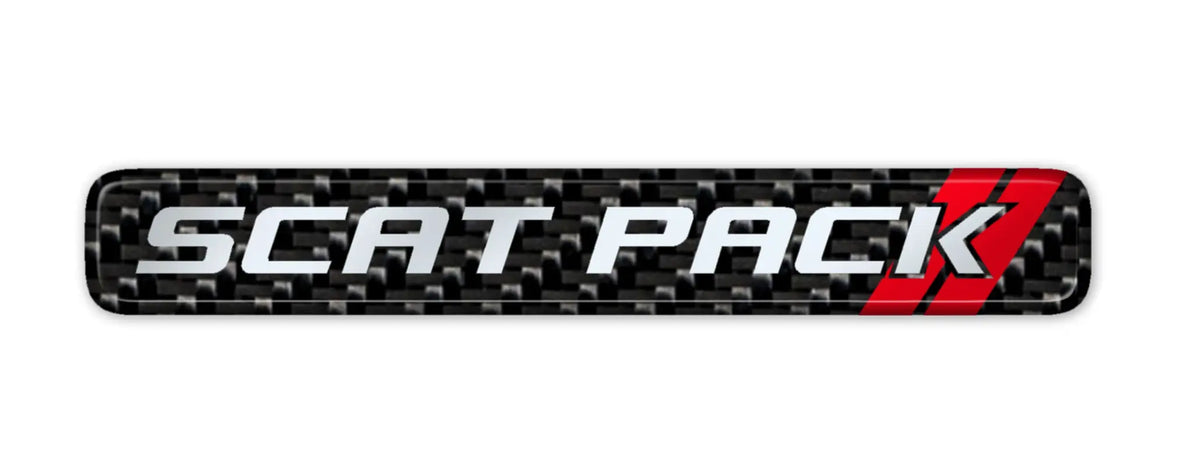 Simulated Carbon Fiber Scat Pack Dash Badge – Black Ops Auto Works