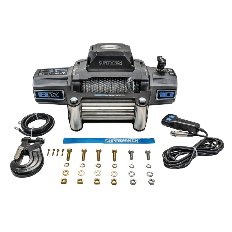 Superwinch 10000 LBS 12V DC 3/8in x 85ft Wire Rope SX 10000 Winch ...