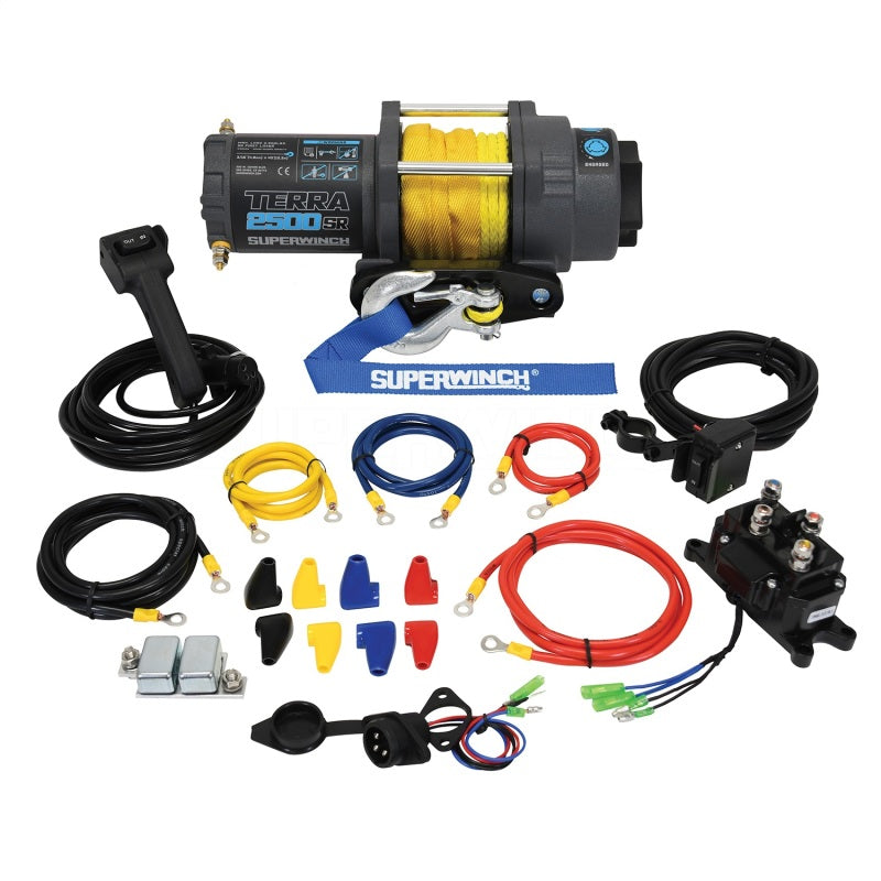 Superwinch 2500 LBS 12V DC 3/16in x 40ft Synthetic Rope Terra 2500SR ...