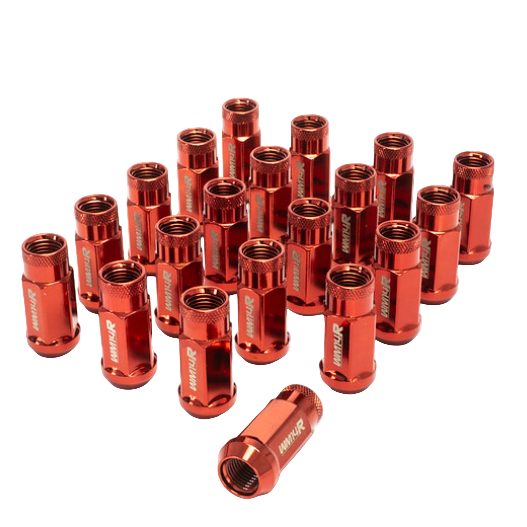 Wheel Mate WM14R06R M14x1.50 Red Lug Nuts 20-Pack Conical Seat – Black ...