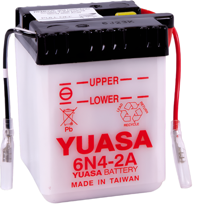 Yuasa 6N4-2A Conventional 6 Volt Battery | Black Ops Auto Works