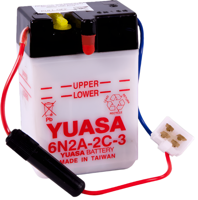 Yuasa 6N2A-2C-3Conventional 6 Volt Battery | Black Ops Auto Works
