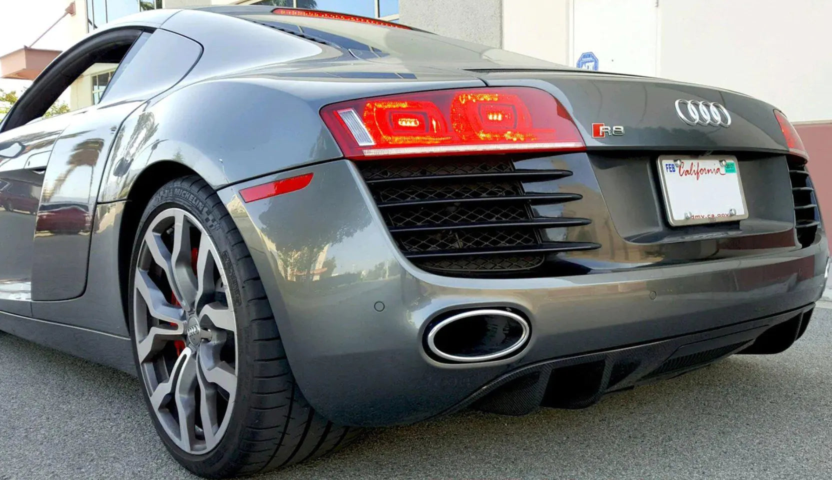 Audi R8 Carbon Fiber V10 Style Face Lift Rear Diffuser | Black Ops Auto ...